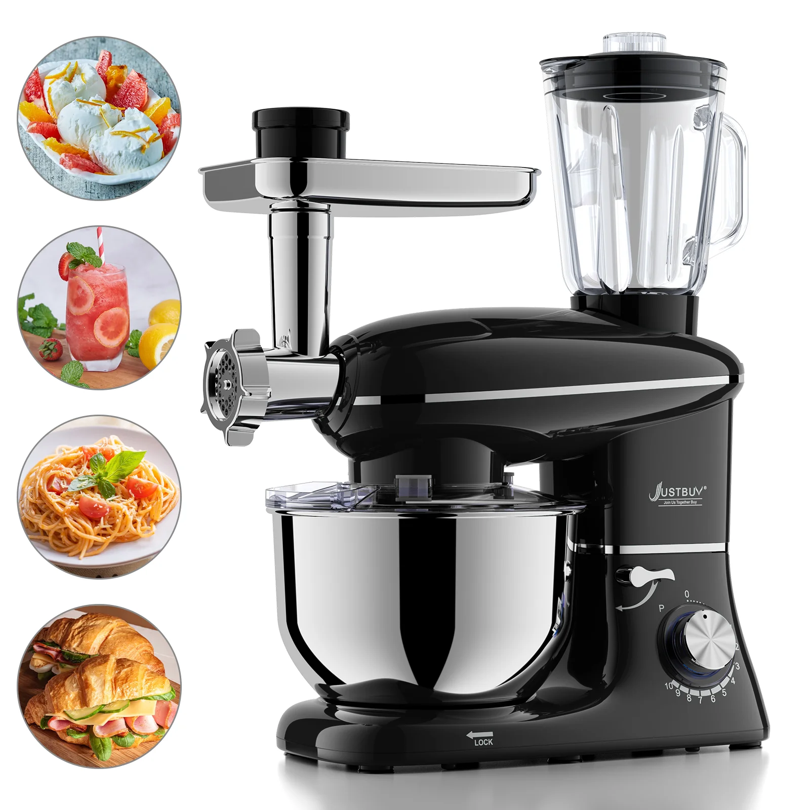 3in1-Kitchen-Food-Processor-With-Juicer-Meat-Grinder-Chopper-Stand ...