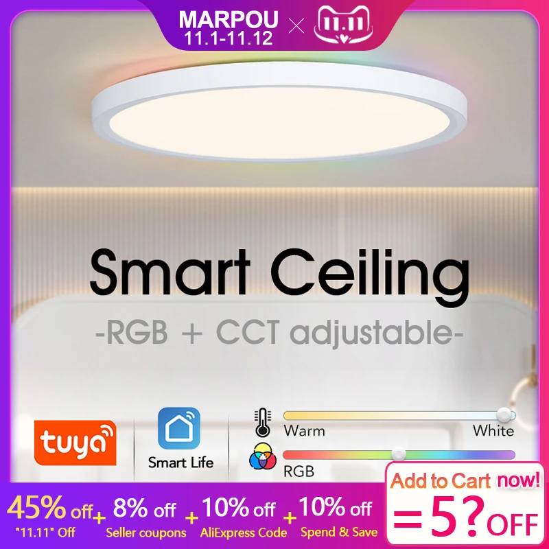 MARPOU TUYA Ceiling lamps Led ceiling light Modern RGB APP Voice ...