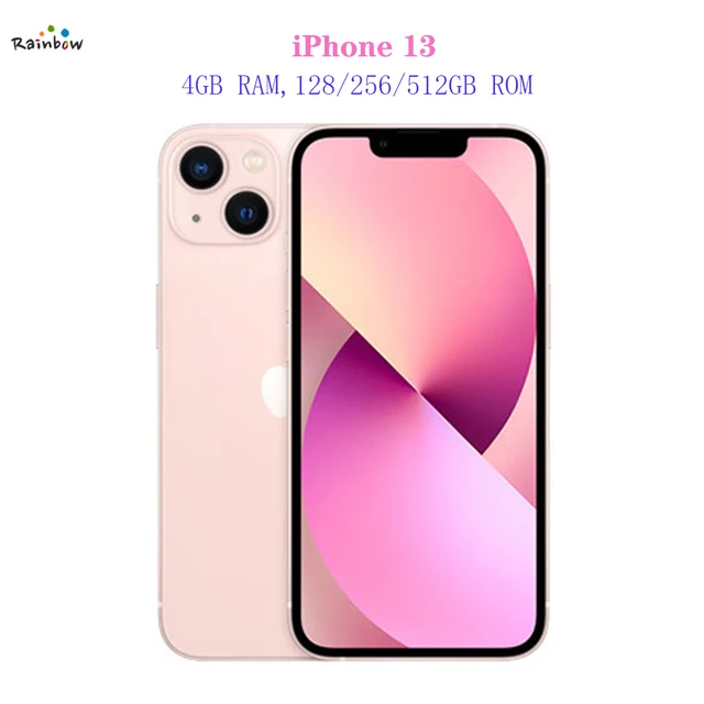 Apple-iPhone 13 Celular, 5G LTE, Face ID, NFC, IOS, A15, Bionic, Núcleo ...
