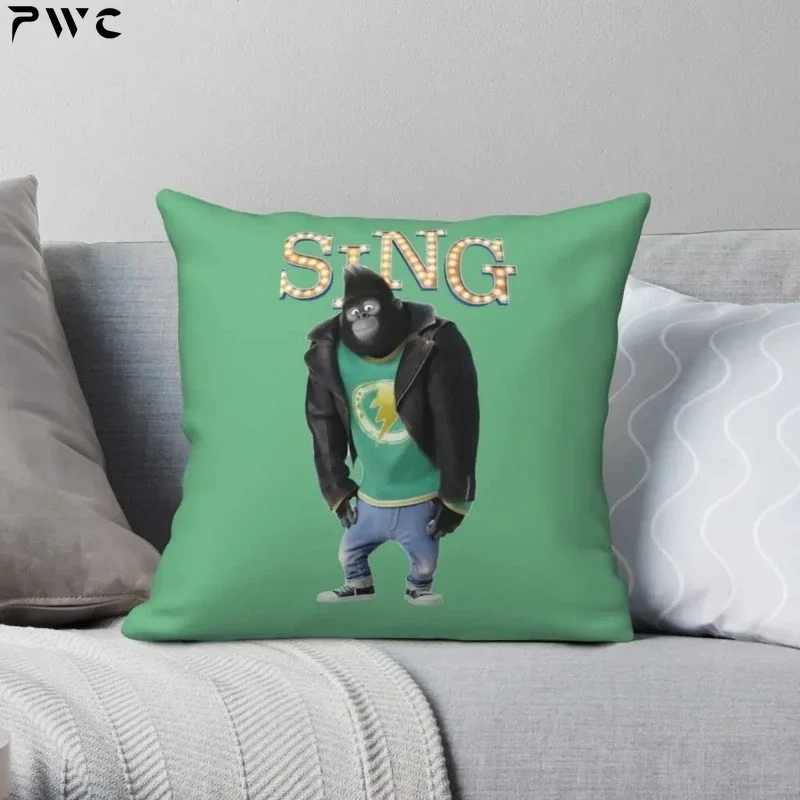 Johnny From SING Movie Pillowcase Polyester Linen Creative Zip Decor ...