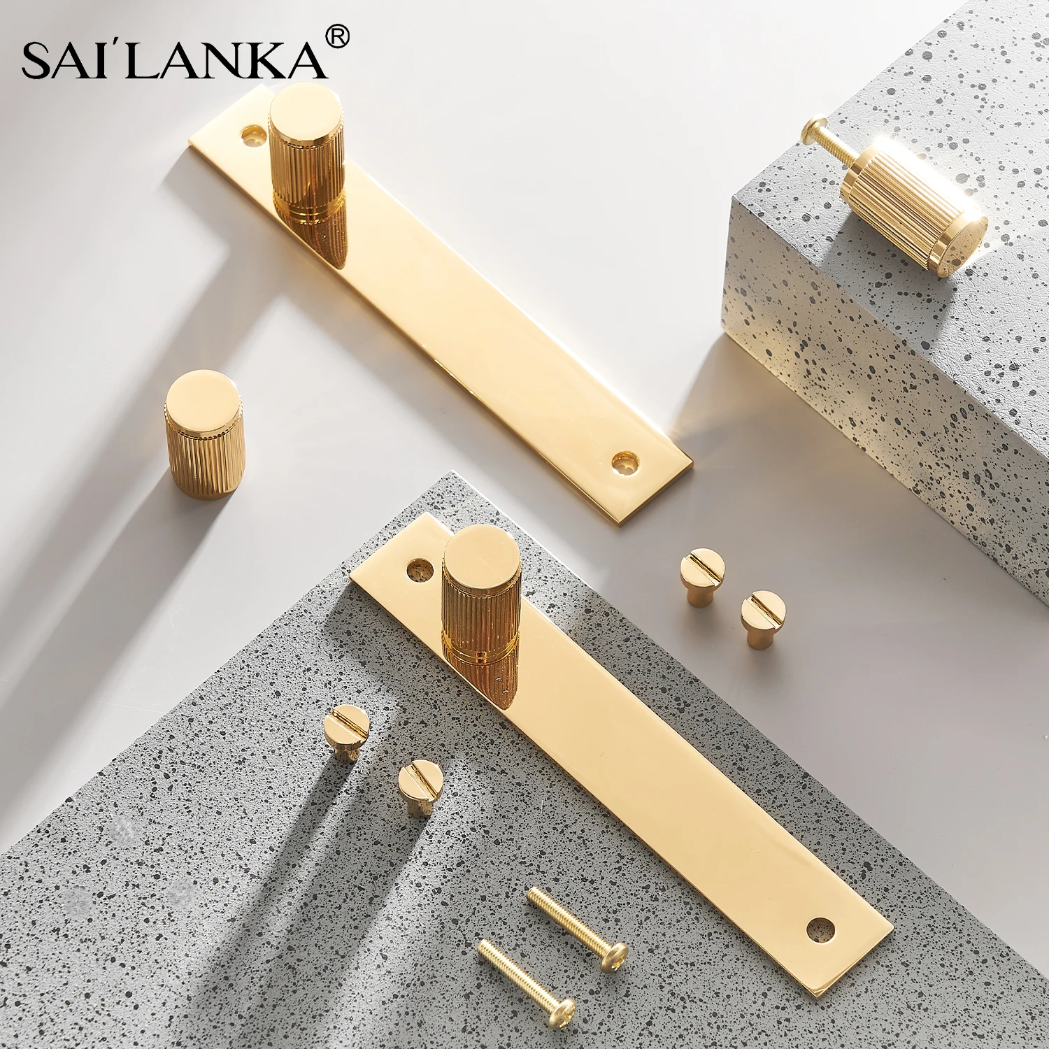 SAILANKA-Brass-Furniture-Handles-Long-Vertical-Lines-Linear-Drawer-Knob ...