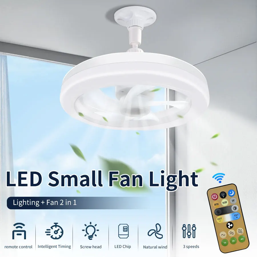 Smart-2-IN-1-Ceiling-Fan-LED-Fan-Lamp-with-Remote-E27-85-265V-Light ...
