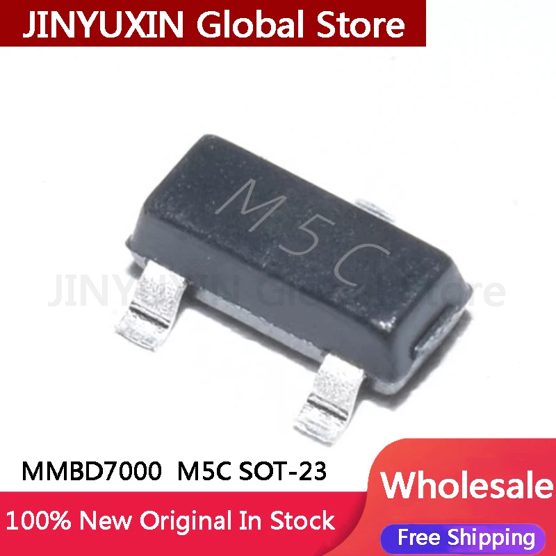 200Pcs-MMBD7000LT1G-MMBD7000-M5C-SOT-23-SMD-Switching-Transistor ...