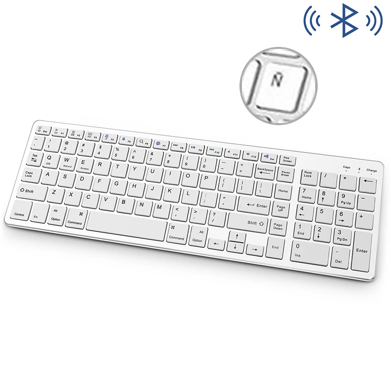 Teclado-sem-fio-Bluetooth-ergon-mico-com-layout-espanhol-102-teclas ...