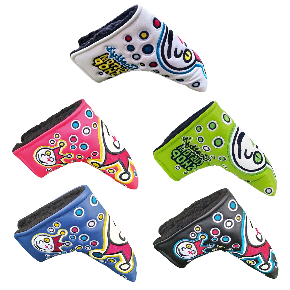PU-Golf-Putter-Headcover-Sticker-Buckle-Golf-Club-Protective-Cover-Caps ...