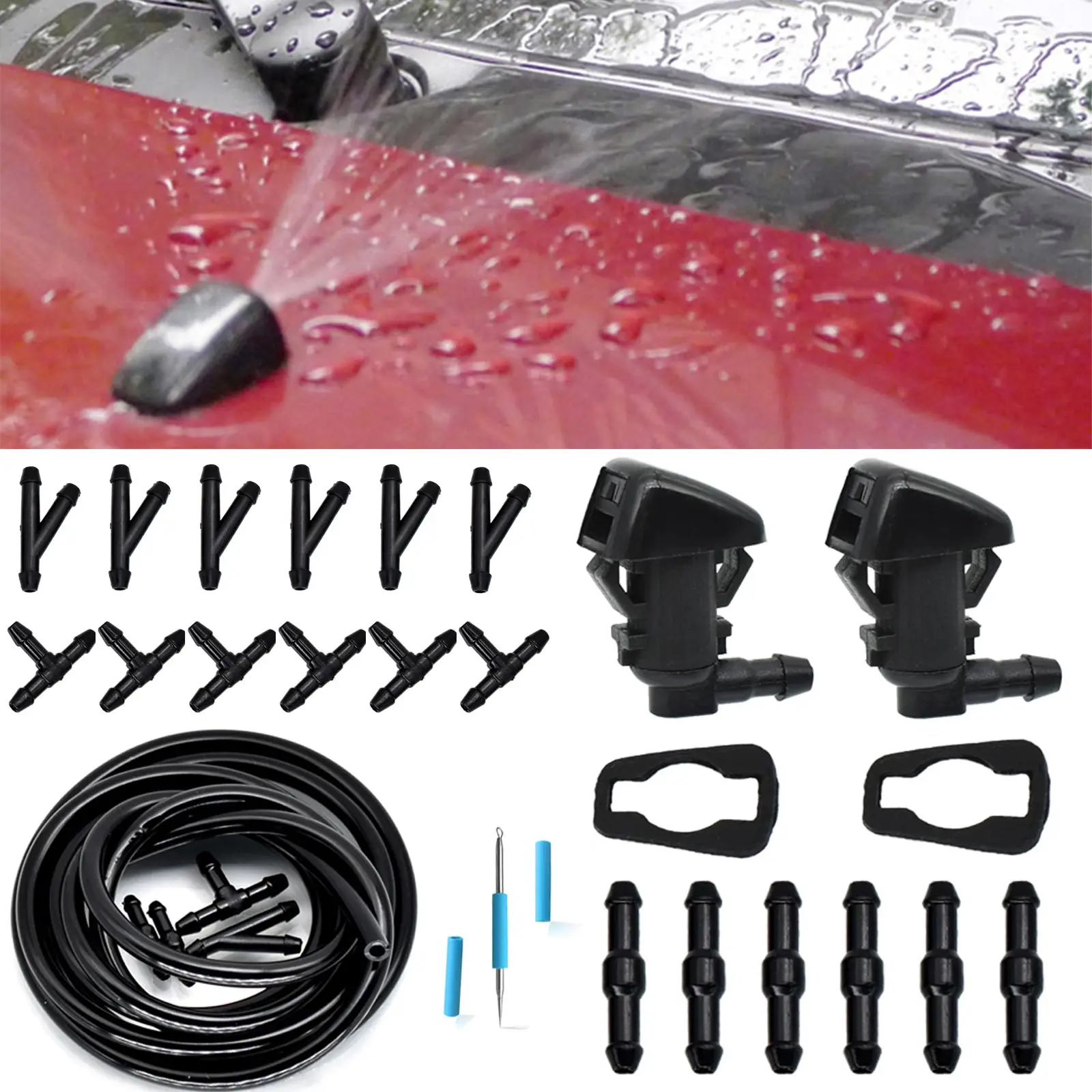 Front Windshield Wiper Washer Spray Jet Nozzle For Jeep Grand Cherokee ...