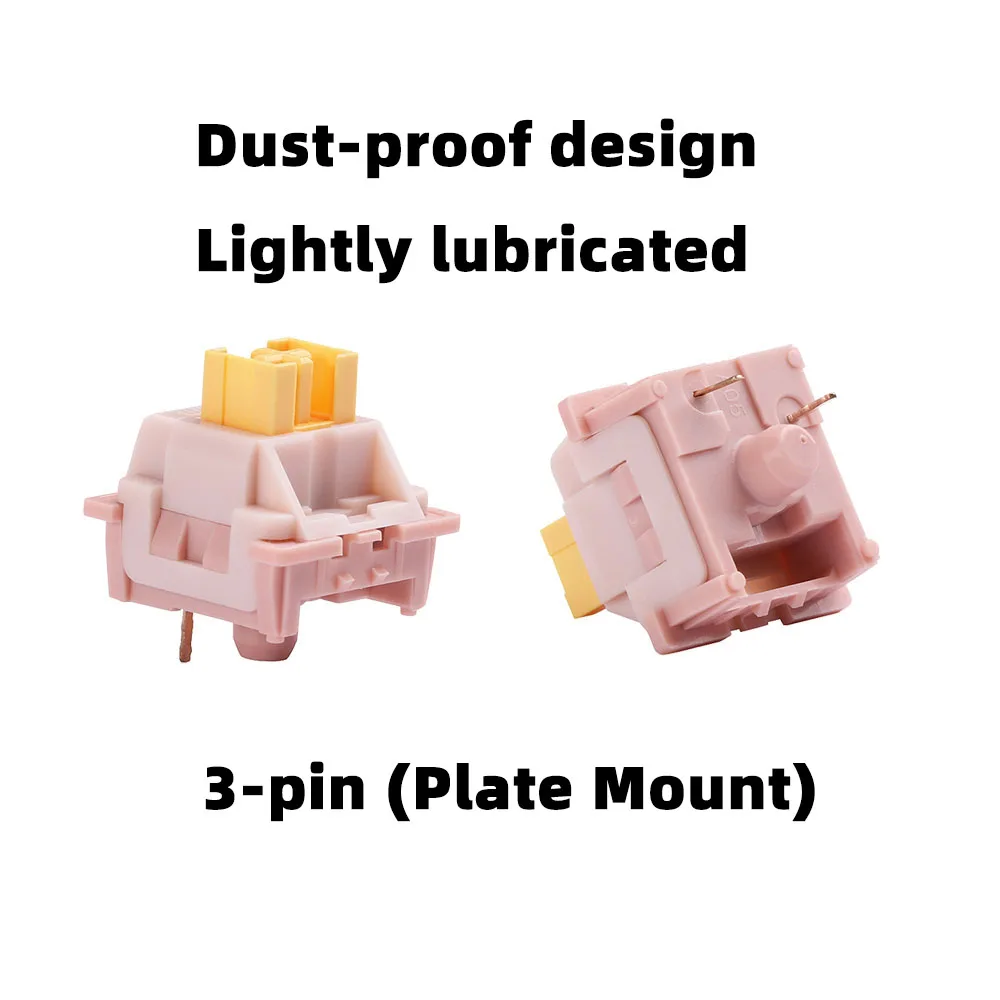 OUTEMU Dustproof switches Honey Peach silent Lime Crystal Linear Yellow Silver Red Panda tactile ...