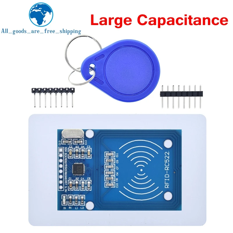 M-dulo-RFID-RC522-Kits-13-56-Mhz-6cm-Con-Etiquetas-SPI-Escritura-y ...