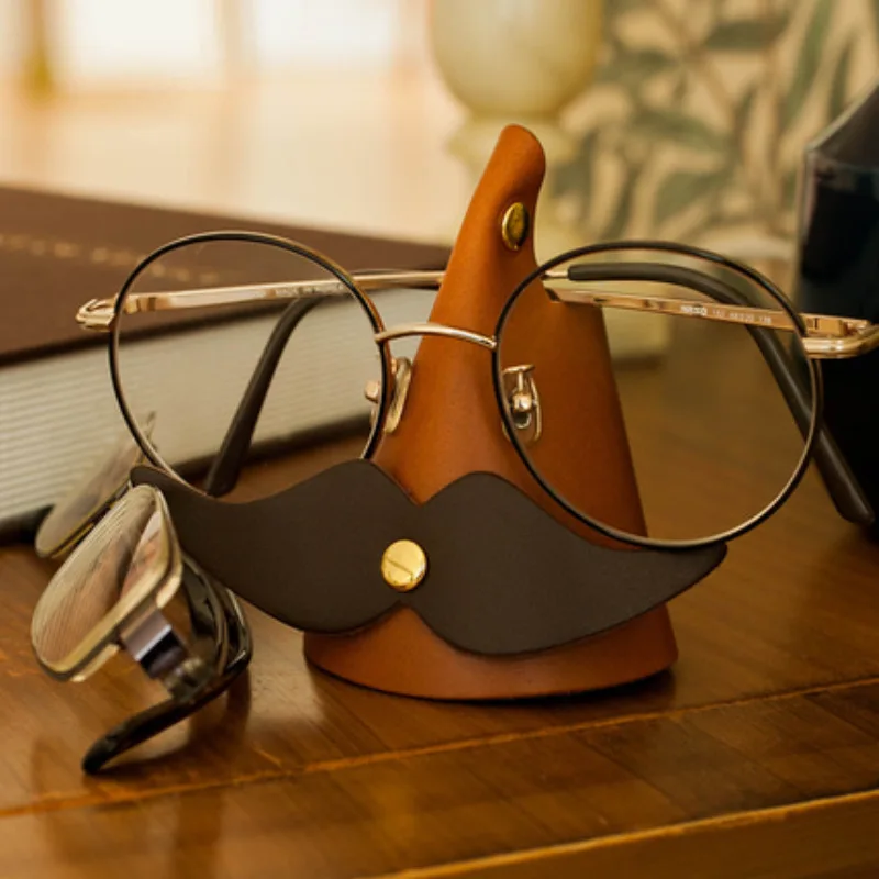 New-Creative-Leather-Eyeglass-Holder-Novelty-Glasses-Display-Stand ...