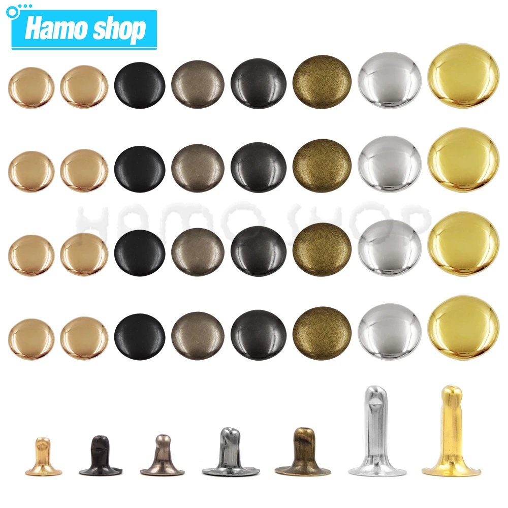 Metal Round Rivet Single Cap Rivet Stud | Rivets Single Cap Leather ...