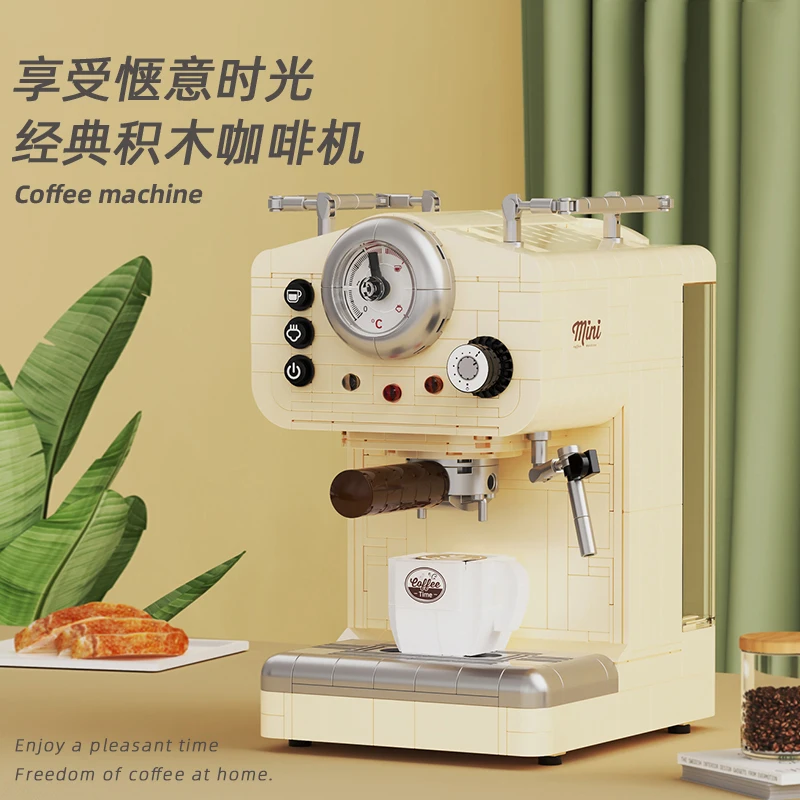 Creative-Series-Vintage-Coffee-Machine-Building-Block-MOC-Classic ...