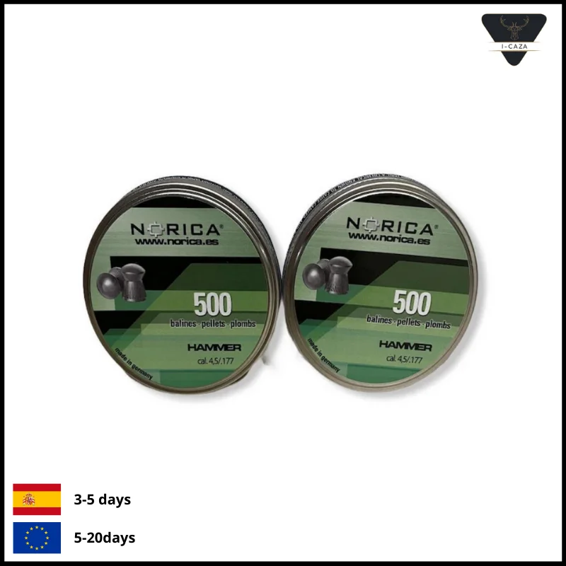 Cajas Balines NORICA Hammer 4.5 mm 500 unidades por caja-target-aire ...