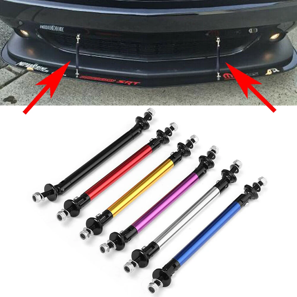 100mm-150mm-200mm-Adjustable-Racing-Front-Bumper-Lip-Splitter-Strut-Tie ...