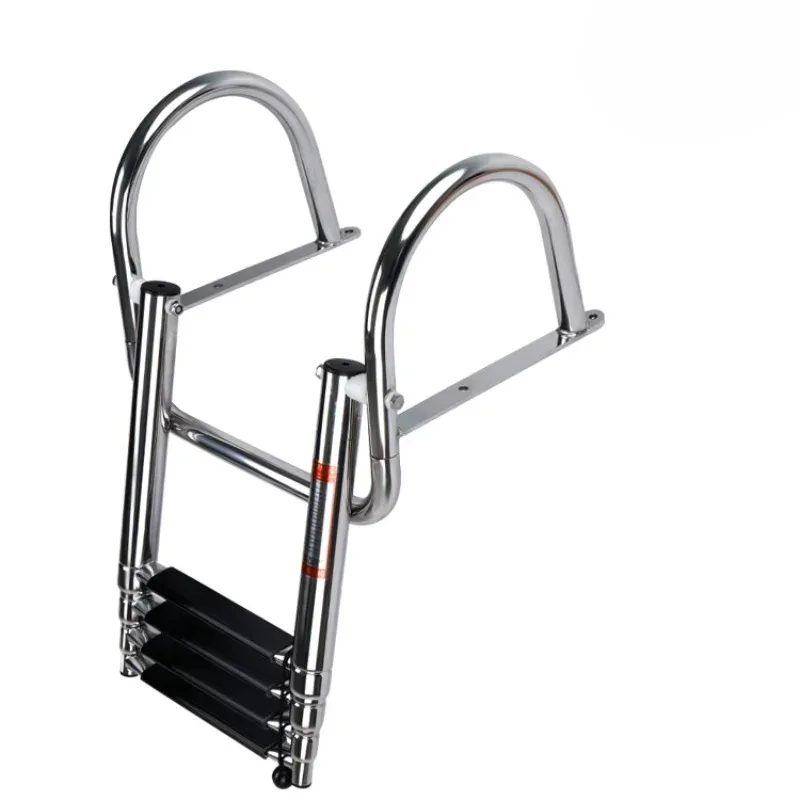 fit forBoat ladder, stainless steel boat retractable ladder, deck ...