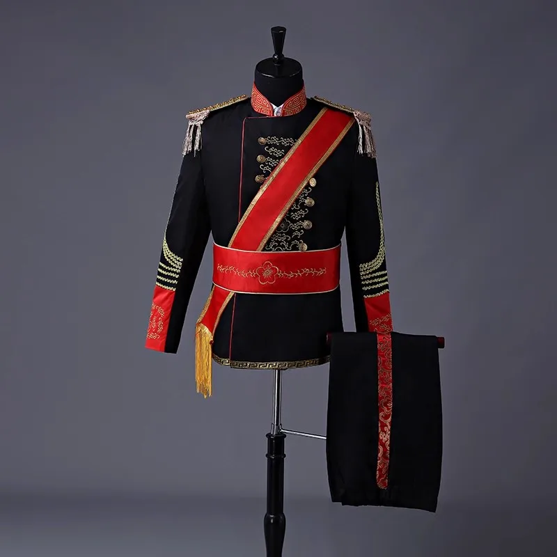 Adult Royal Prince Guard William Wedding Costume Men's Jacket Coat with ...