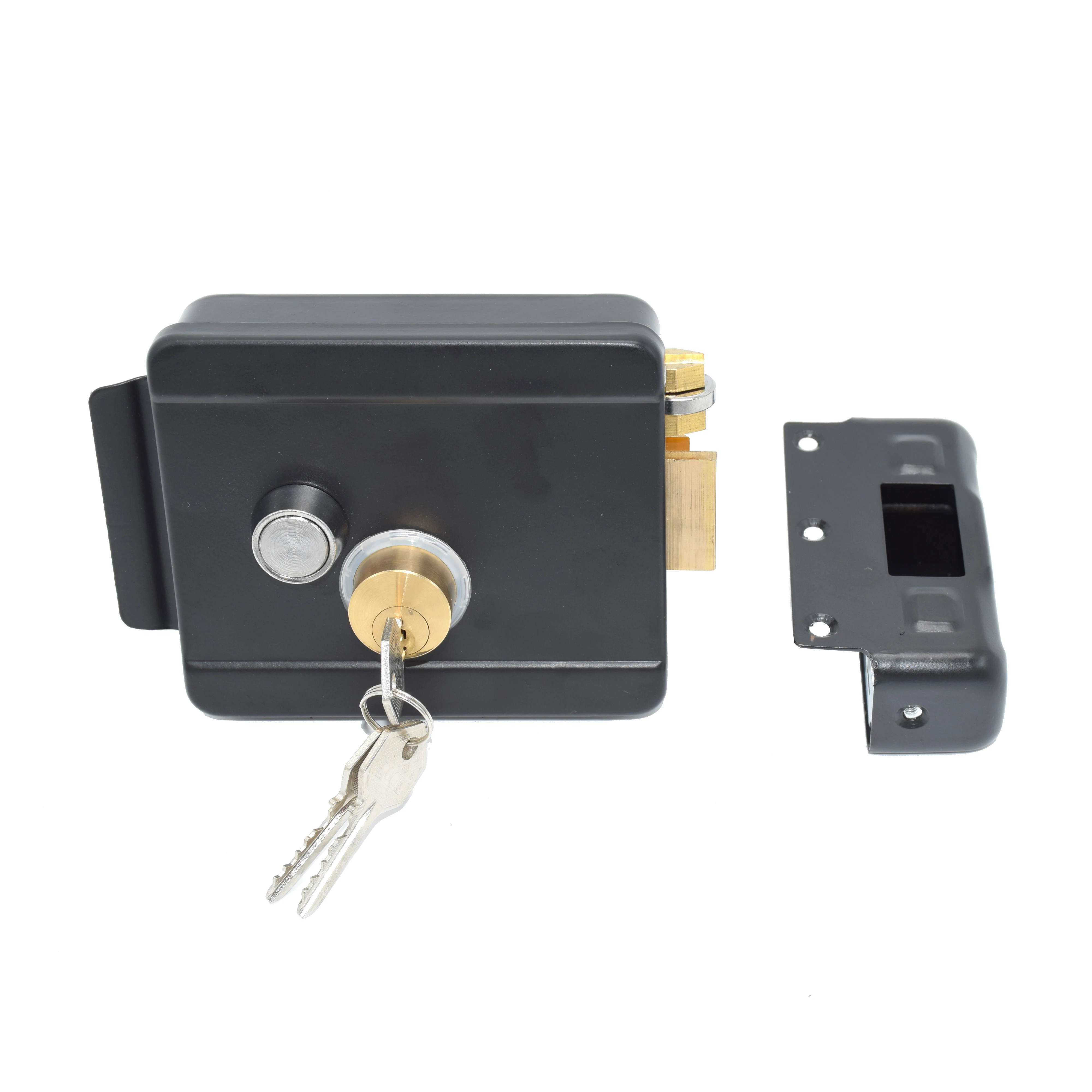 DC12V Electric Lock With Brass Cylinder Support Video Intercom For Home ...