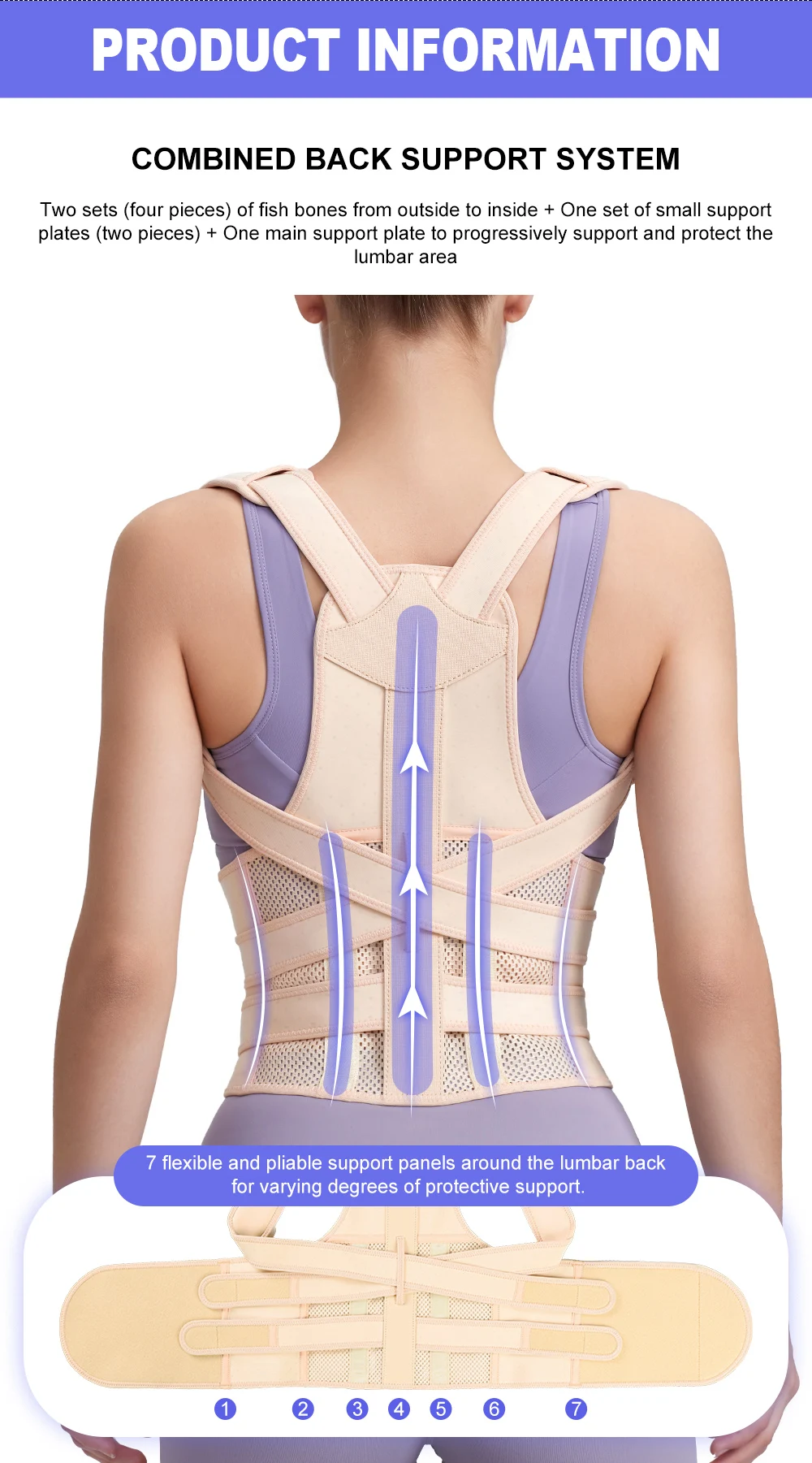 Back posture correction Female posture support corset back posture cor ...