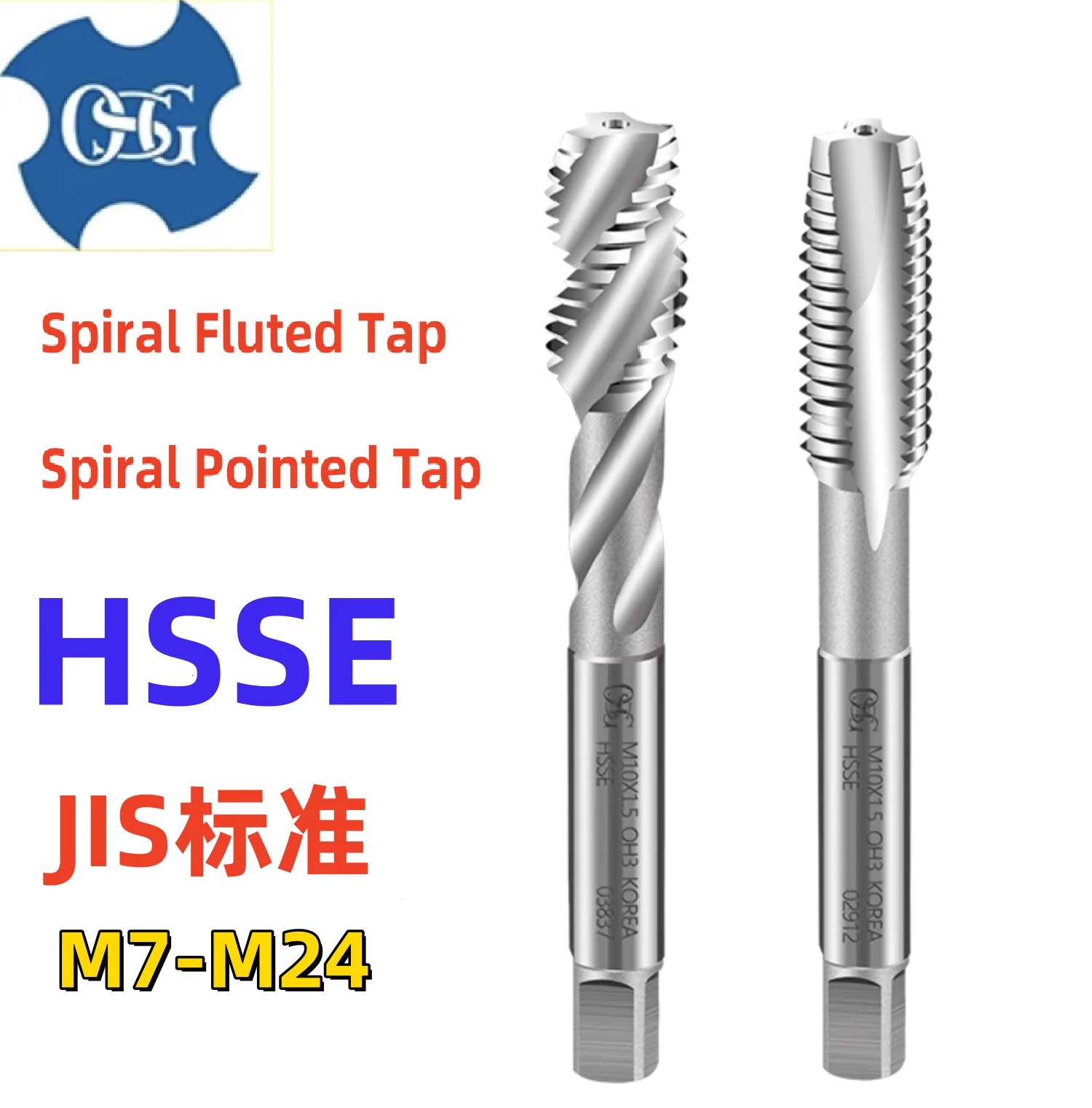 1-PCS-Japan-Original-OSG-JIS-Standard-Spiral-Fluted-Tap-Spiral-Pointed ...