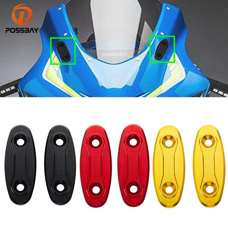 Motorcycle-Rearview-Mirror-Block-Off-Base-Plates-Cover-Chassis ...