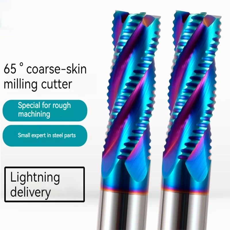 Roughing-End-Mill-Solid-HRC65-Carbide-4-Flutes-Milling-Cutter-For-Steel ...