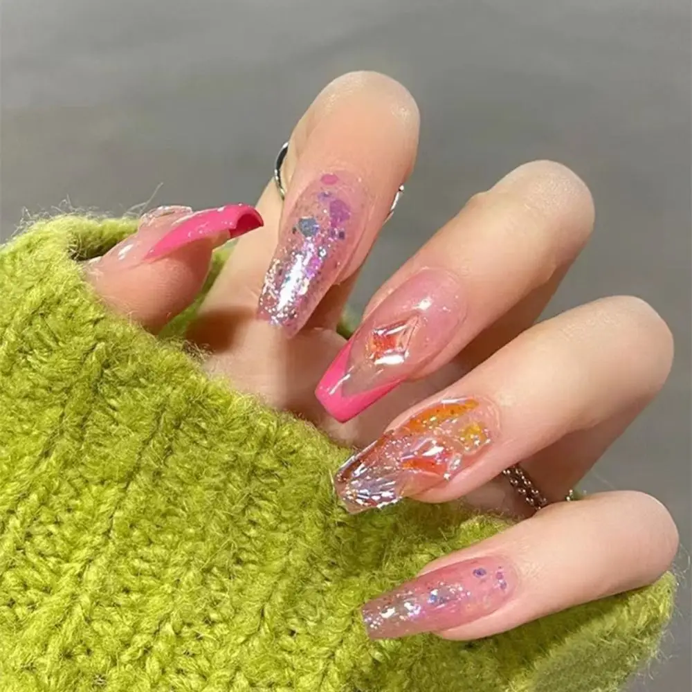 Acrylic Nails Tumblr Pink