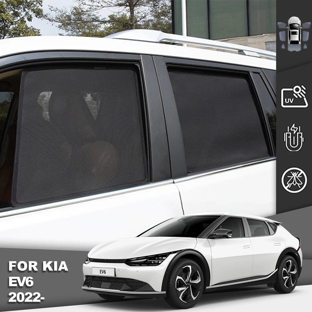 For-Kia-EV6-2021-2022-2023-2024-Magnetic-Car-Sunshade-Visor-Front ...