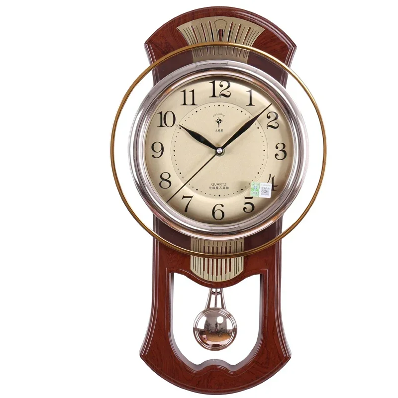 Creative Pendulum Clock Modern Wall Clock Vintage Living Room Silent ...