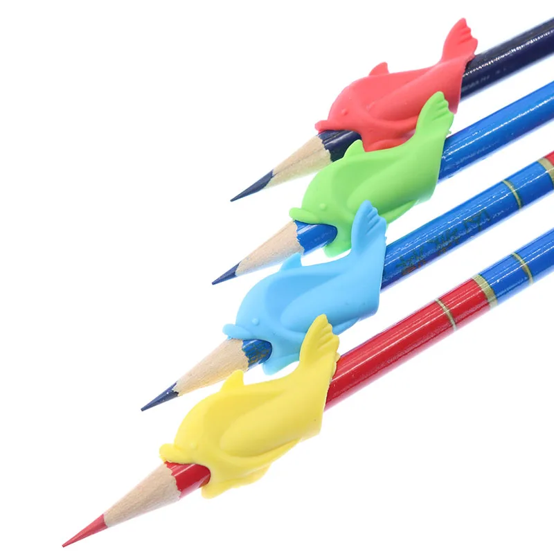 10PCS Calligraphy Writing Toy Gift Dolphin Fish Type Children's Pencil ...