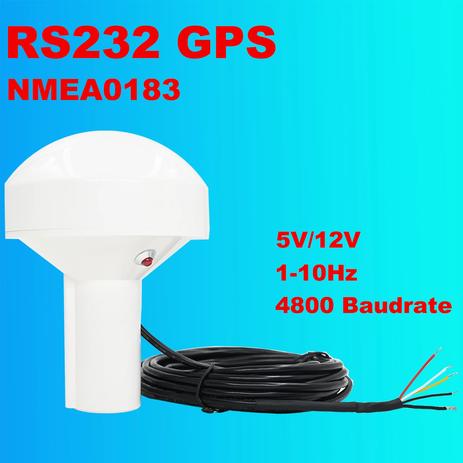 Marine-12V-RS232-GPS-232-Receiver-4800-NMEA0183-Protocol-External-Boat ...