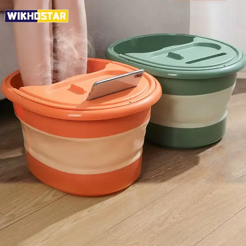 Foldable Foot Bath Soaking Bath Tub Basin Spa Foldable Footbath Tub ...