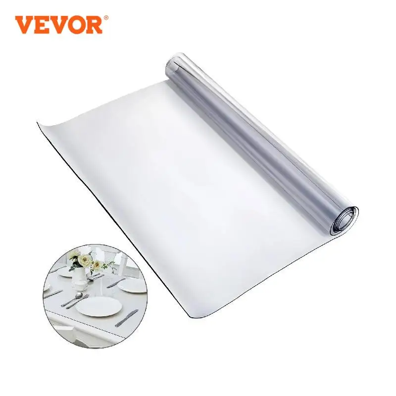 VEVOR Multi-size Tablecloth Protector Table Cover/Mat PVC Soft ...