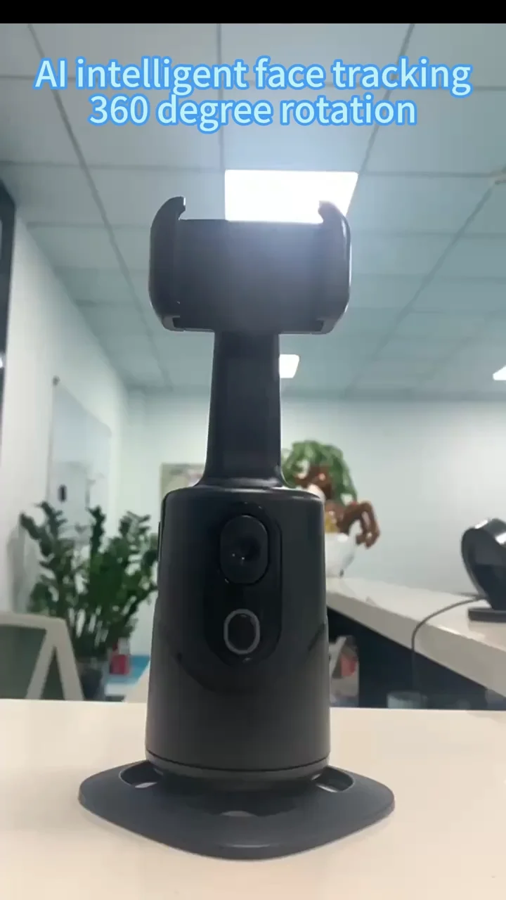 AI-Powered Auto Face Tracking Gimbal Stabilizer 360° Rotation Desktop Handheld Gimbal Phone ...