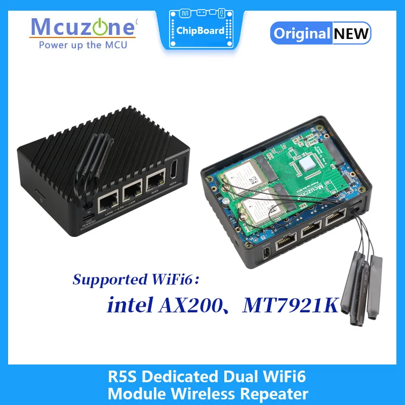 Wifi6 Wireless Repeater Nanopi R5s Dedicated Dual Wifi6 Module Mt7921k ...