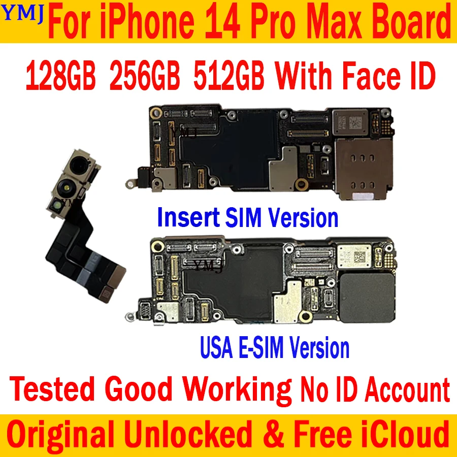 For-iPhone-14-Pro-Max-Motherboard-With-Face-ID-Support-Update-5G ...