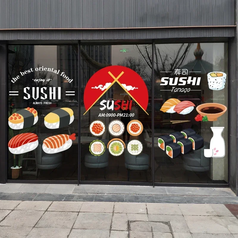 Creative-Japanese-style-Glass-Sushi-Izakaya-Cuisine-Lamian-Noodles ...