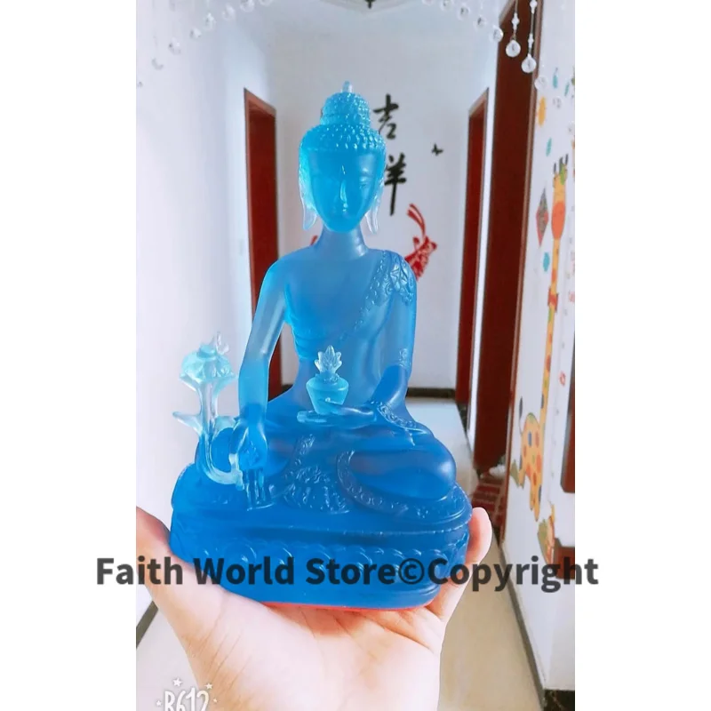 20CM large HOME Shop office effective protection Decorate Buddha ...