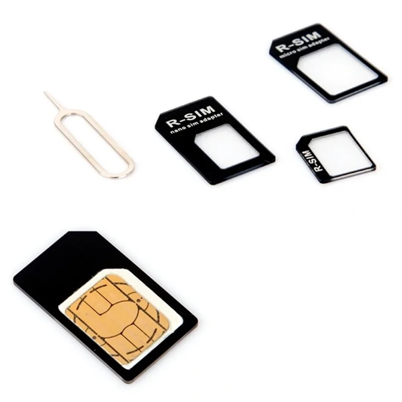Black-Nano-SIM-Card-To-Micro-Standard-Adapter-Converter-Sets-Sim-Card ...