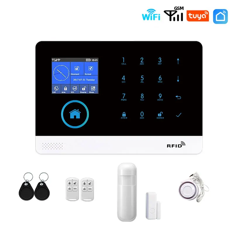 PGST-PG103-TUYA-WIFI-GSM-Wireless-Home-Security-With-Fire-Smoke ...