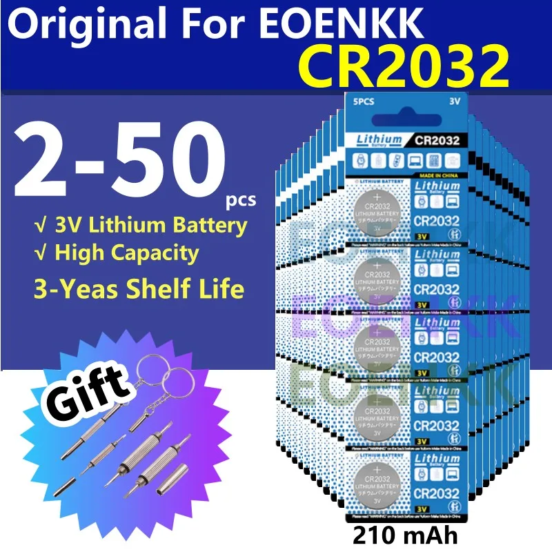 NEW-2-50PCS-3V-CR2032-Lithium-Button-CR-2032-Battery-BR2032-LM2032 ...