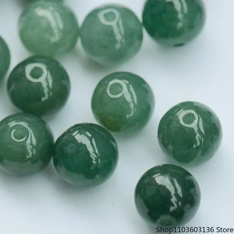 High Ice Grade A Myanmar Jadeite Blue Water Jade Beads For Jewelry ...