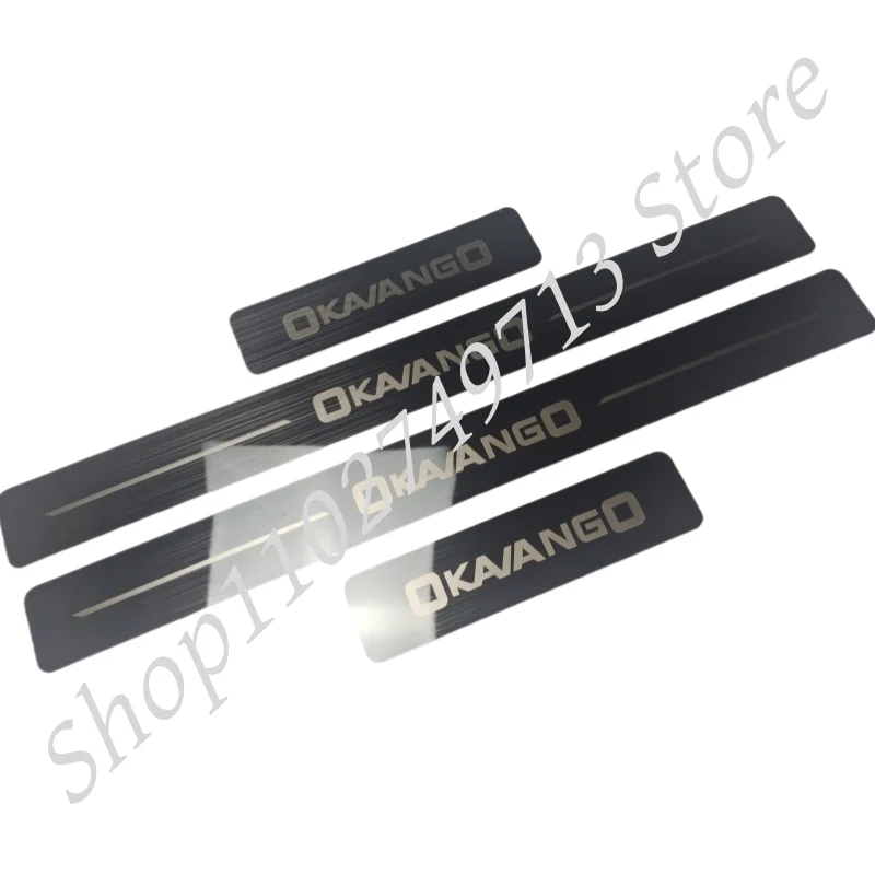For-GEELY-Okavango-2024-Stainless-car-door-sill-protection-Stickers ...