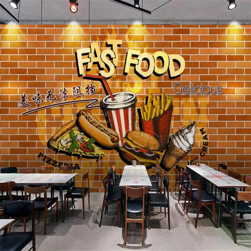 Fast Food Restaurant Wall Design