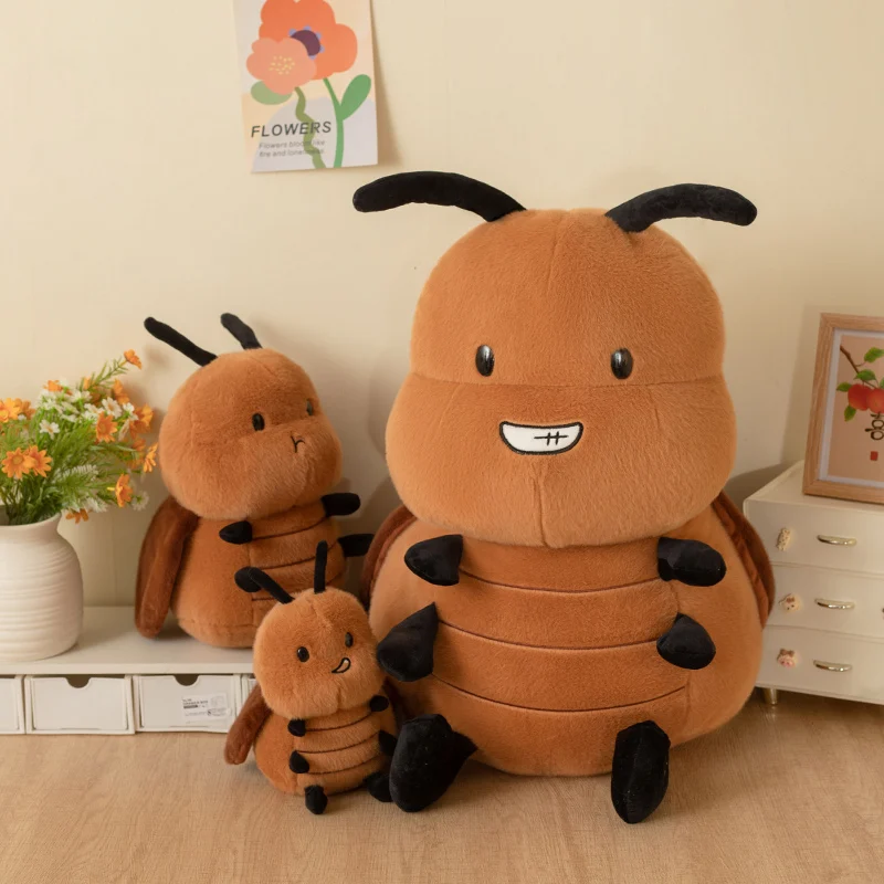 10-70cm Creative Cockroach Doll Cute Plush Toys Cockroaches Funny ...