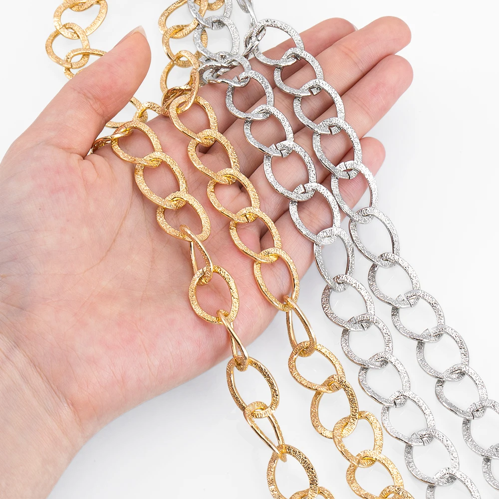 1Meter 2Meter 15×20mm Aluminum Alloy O-shape Body Chain for Jewelry ...
