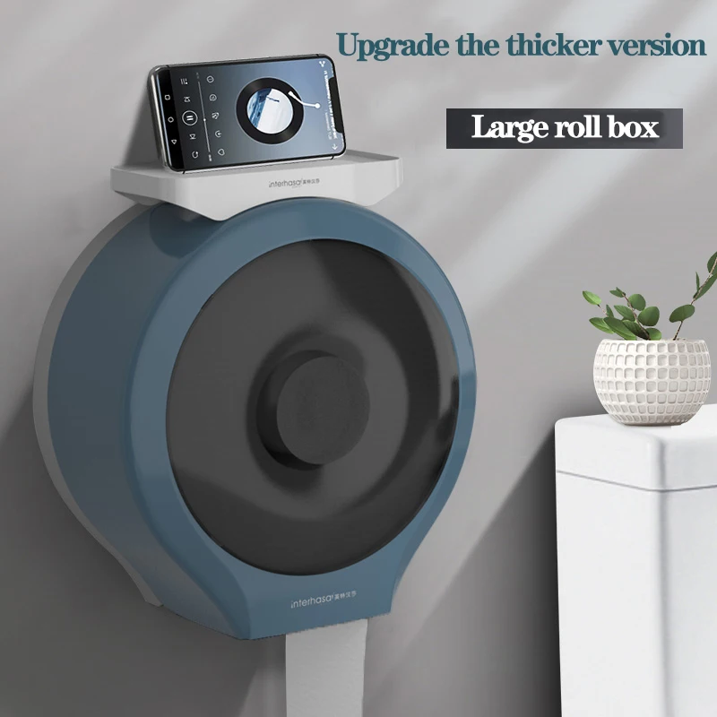 Interhasa! Wall Mounted ABS Toilet Tissue Box Waterproof Roll Paper ...