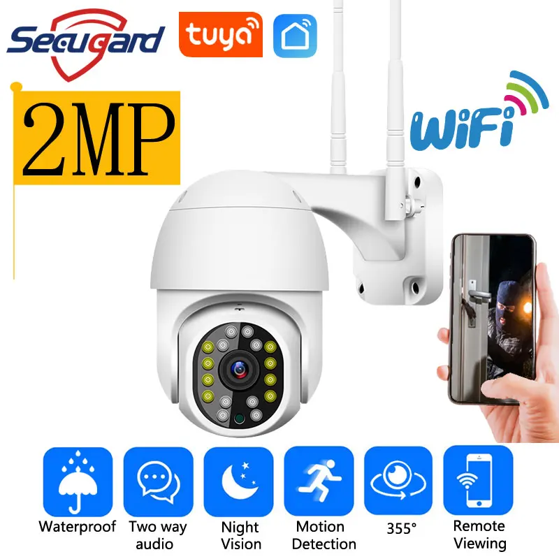 2MP-Tuya-WiFi-Camera-Outdoor-1080P-Wireless-PTZ-Surveillance-Automatic ...