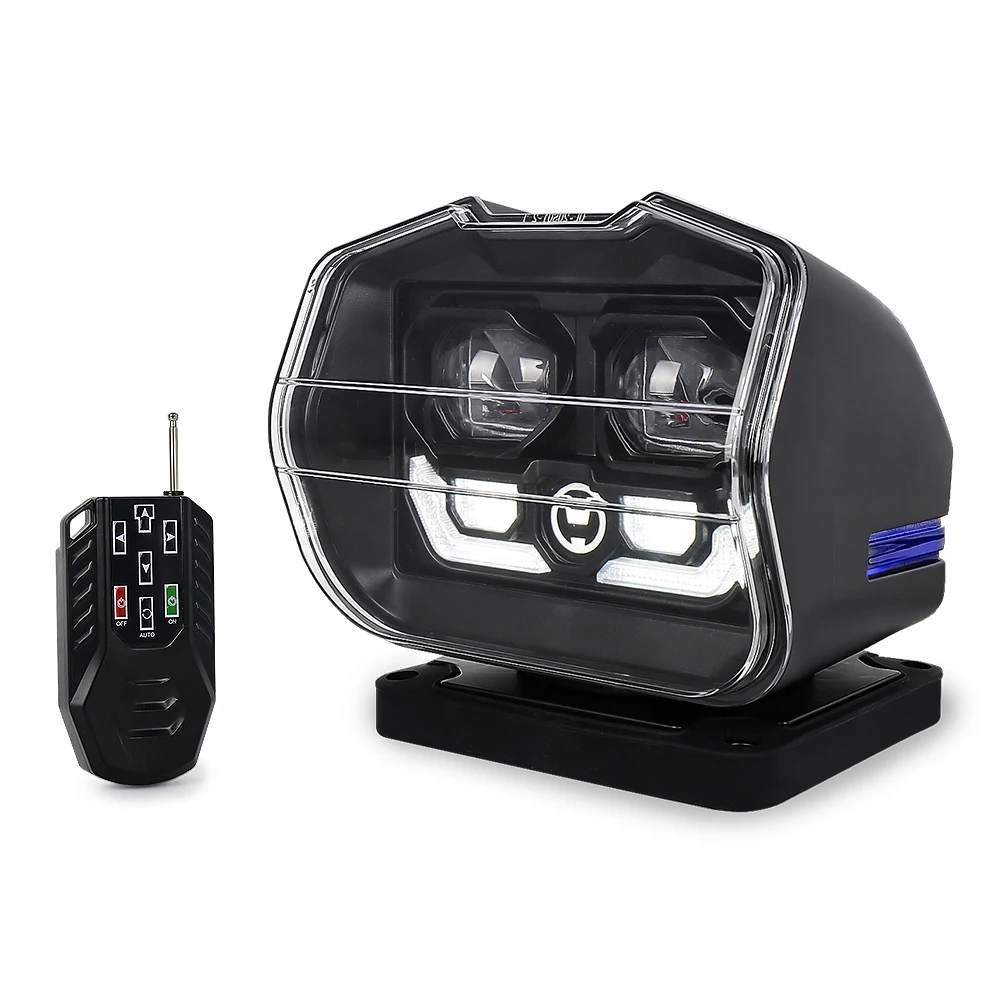 Wireless-Remote-Control-Searchlight-360-Rotating-Work-Light-for-Off ...