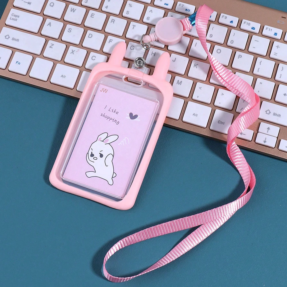 1-pcs-rabbit-ear-shaped-card-holder-Cartoon-Portable-Campus-Giving ...