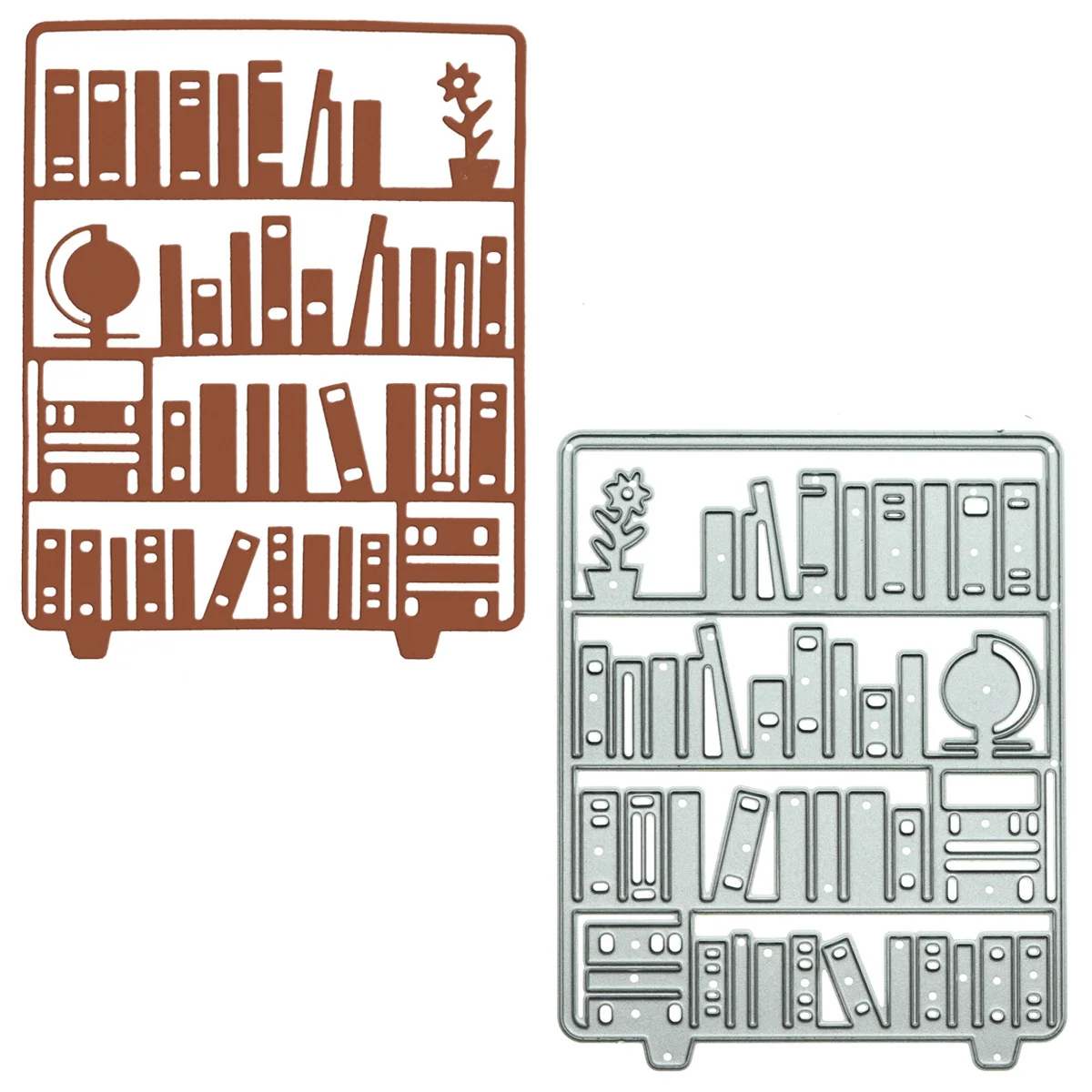 Metal-Cutting-Dies-Bookshelf-Pattern-Presscut-Stencil-For-Scrapbooking ...