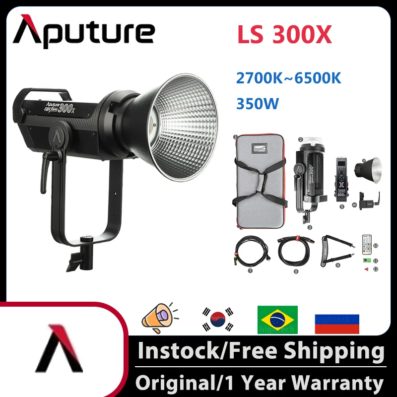 Aputure-LS-300X-Bi-Color-LED-Video-Light-2700K-5600K-350W-V-mount-Led ...